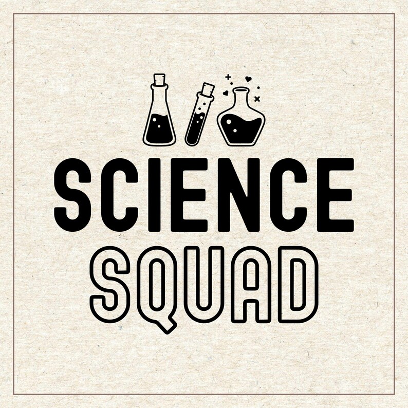 Science Squad Svg Png, Clipart, Cricut Silhouette Cut File - Etsy Australia