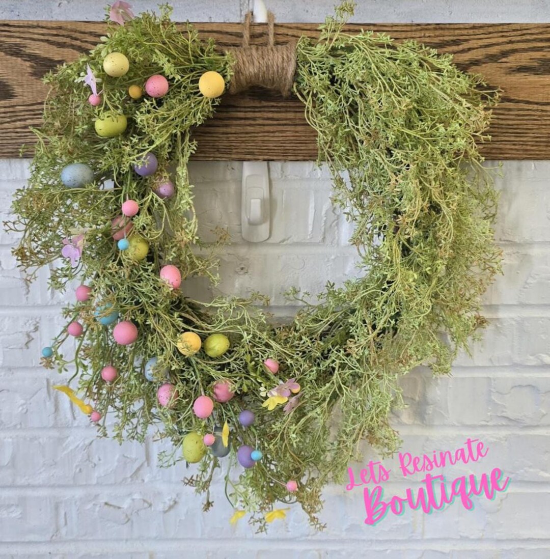 Rustic Easter Wreath, Farmhouse Easter Wreath - Etsy