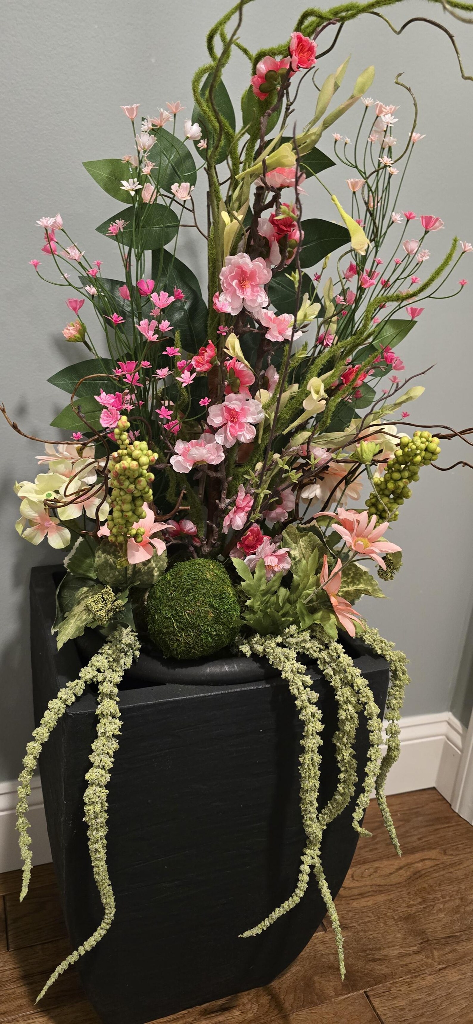 Pink Floral Spring Urn Filler, Porch Decor Arrangement - Etsy