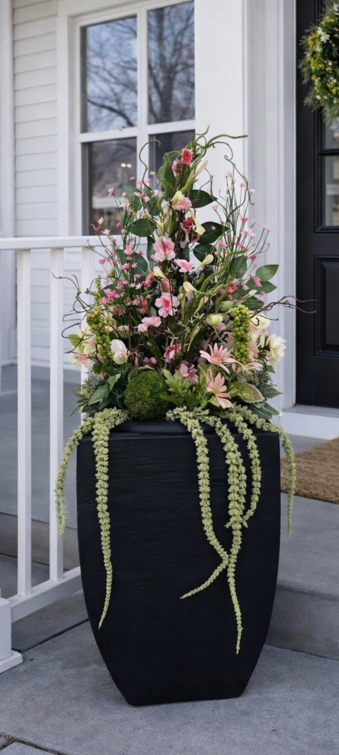 Pink Floral Spring Urn Filler, Porch Decor Arrangement - Etsy