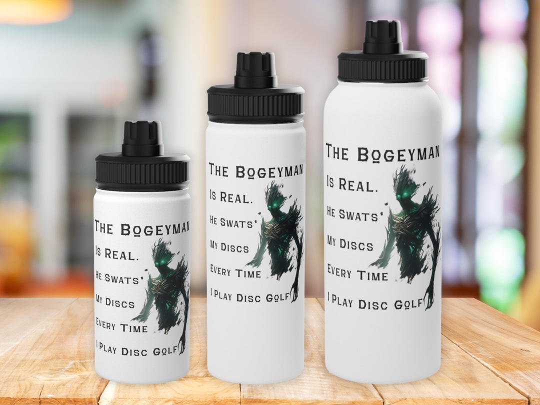 Funny Disc Golf Water Bottle, Stainless Steel Water Bottle Gift for ...