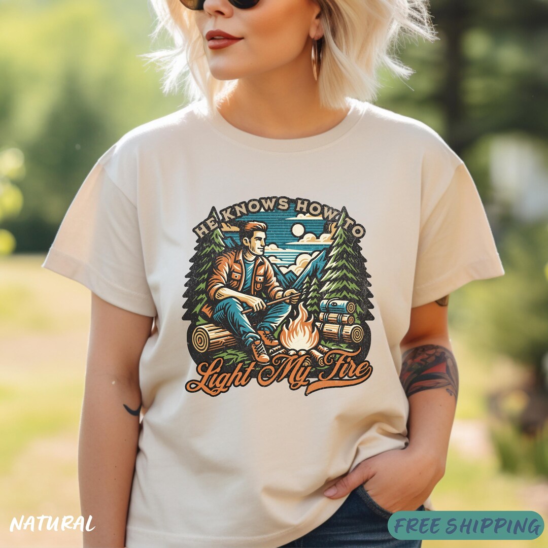 Funny Camping Wife Shirt, Campfire Gift for Camping Mom, Outdoor Camper ...