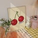 Cherry Poster, Retro Wall Art, Cherry Disco Ball Postder, Funky Wall ...