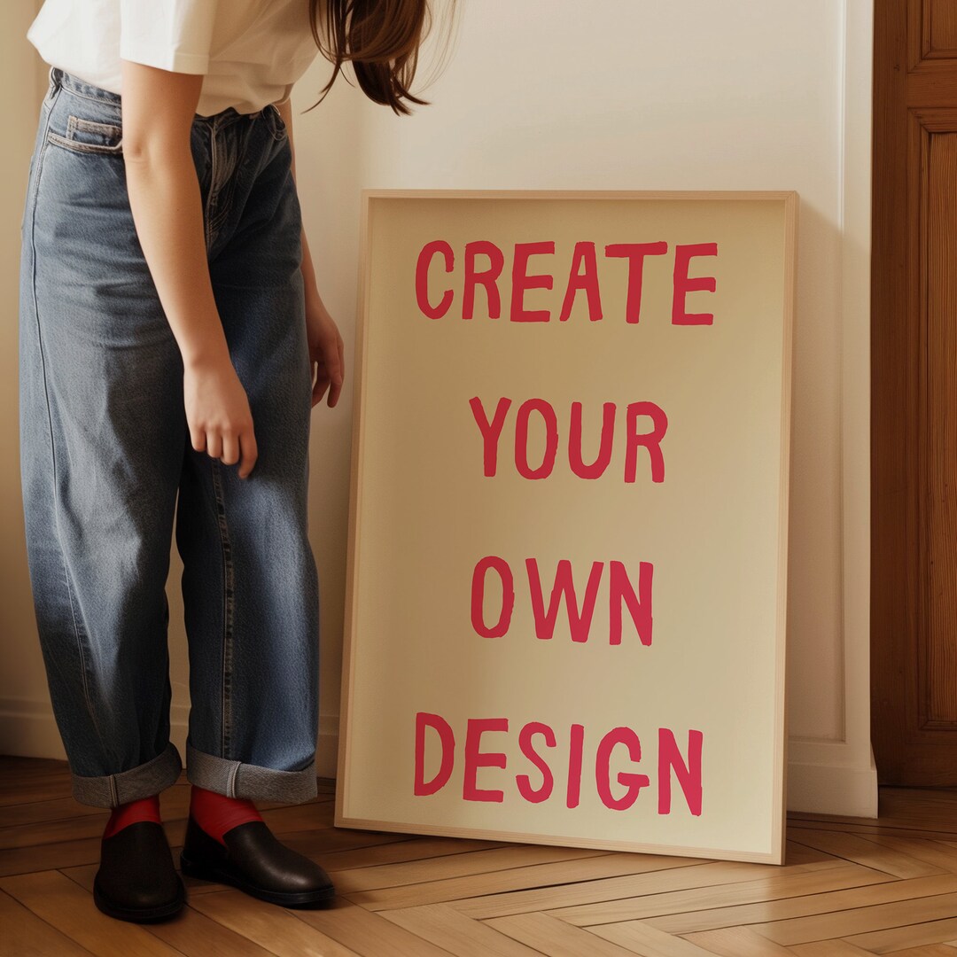 Custom Text Print Your Text or Quote Here Create Your Own Wall Art ...