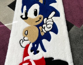 Sonic the Hedgehog Rug - Etsy