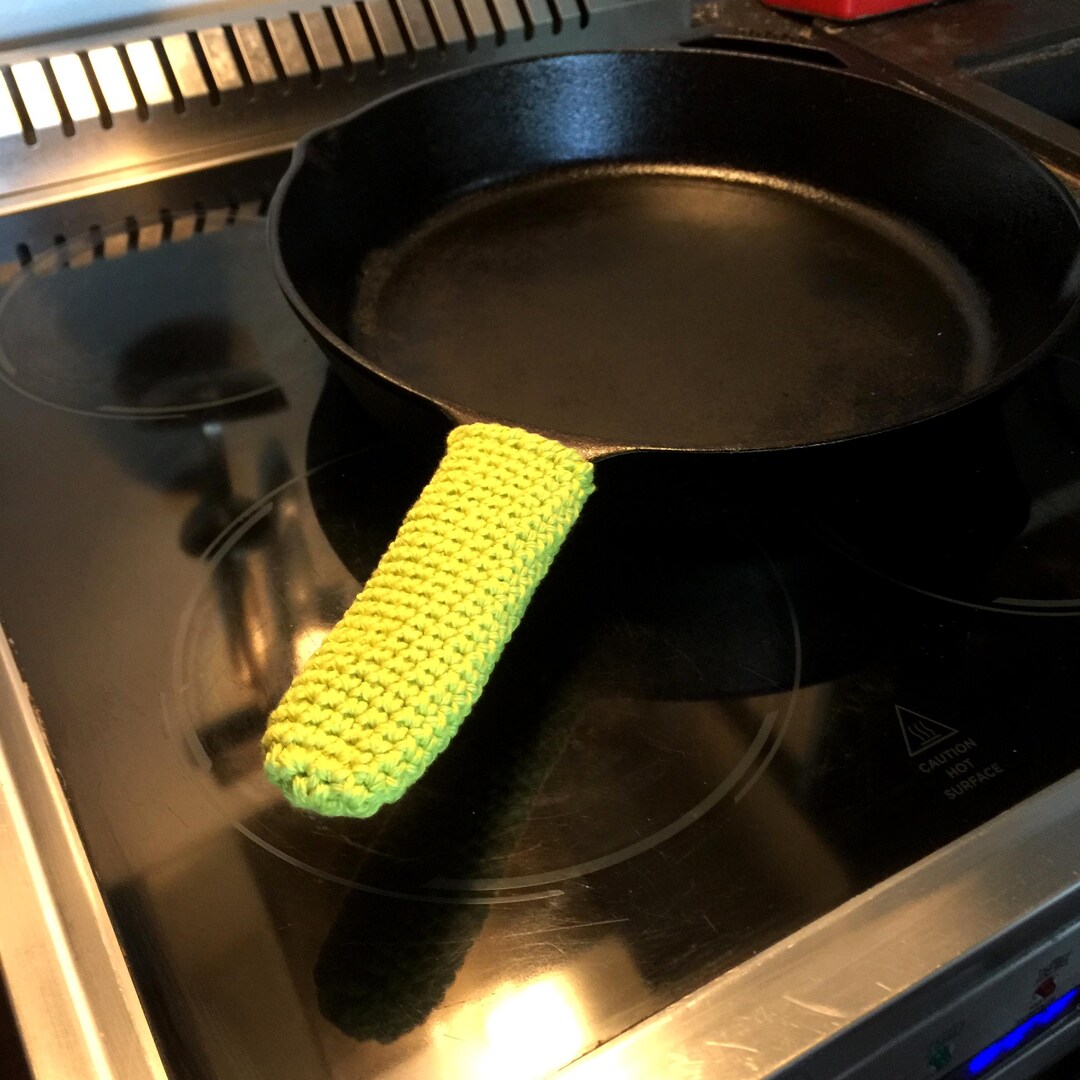 Crochet Pot Handle Cozy Pattern, Kitchen Accessory DIY, Cast Iron Pan ...