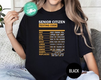 Sarcastic Senior Citizen Shirt,funny Grandparents T-shirt,senior ...