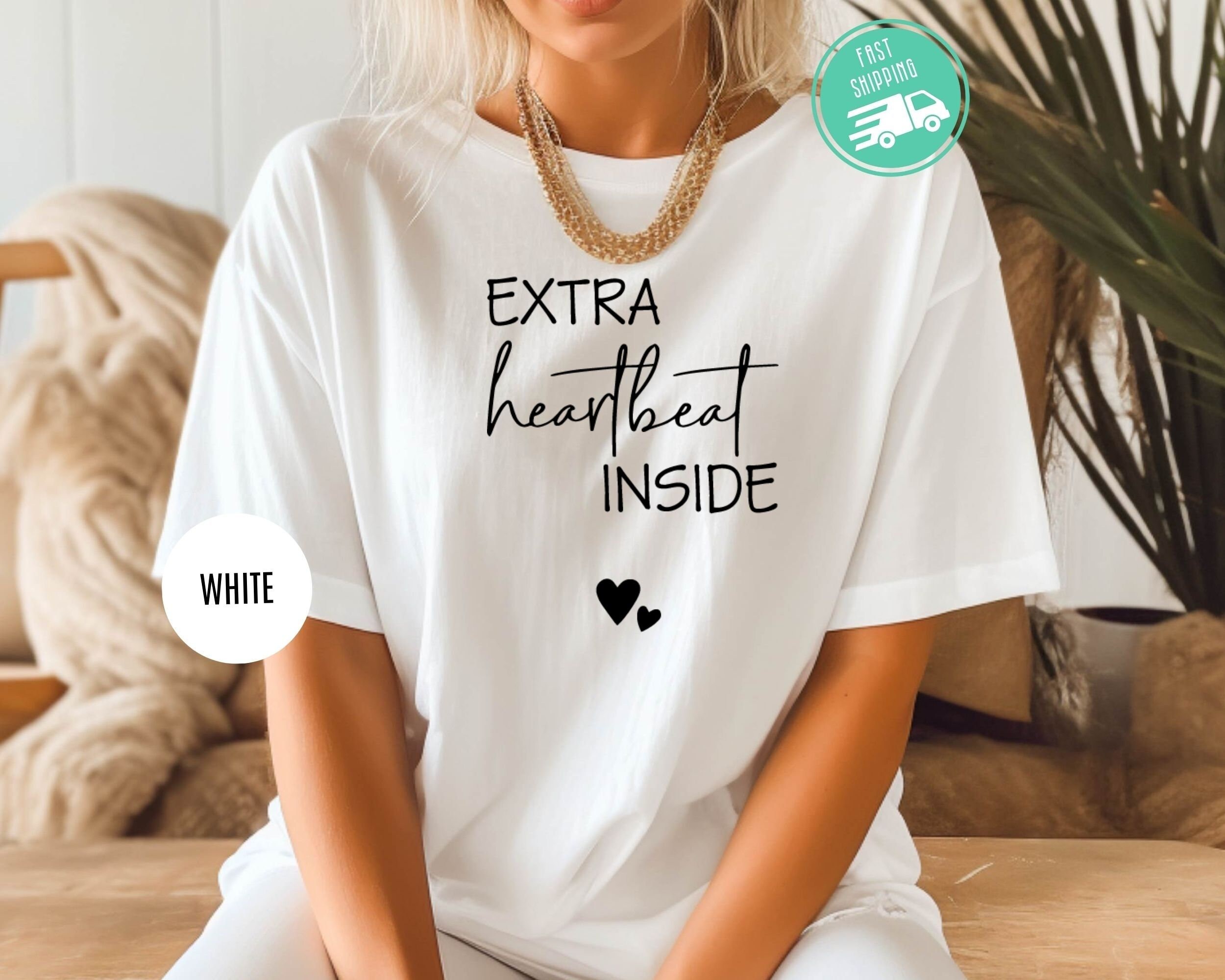 Extra Heartbeat Inside Sudadera, Anuncio de bebé, Revelación de ...