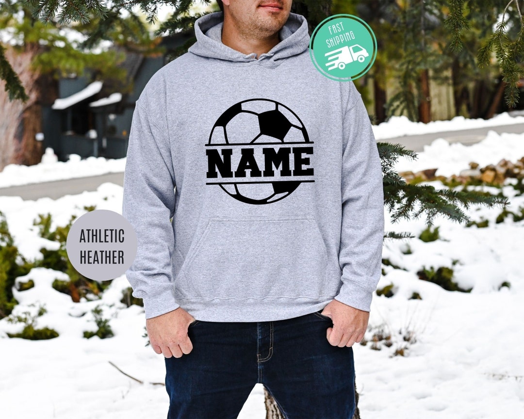 Custom Soccer Sweatshirt, Soccer Custom Name Hoodie, Custom Soccer T ...