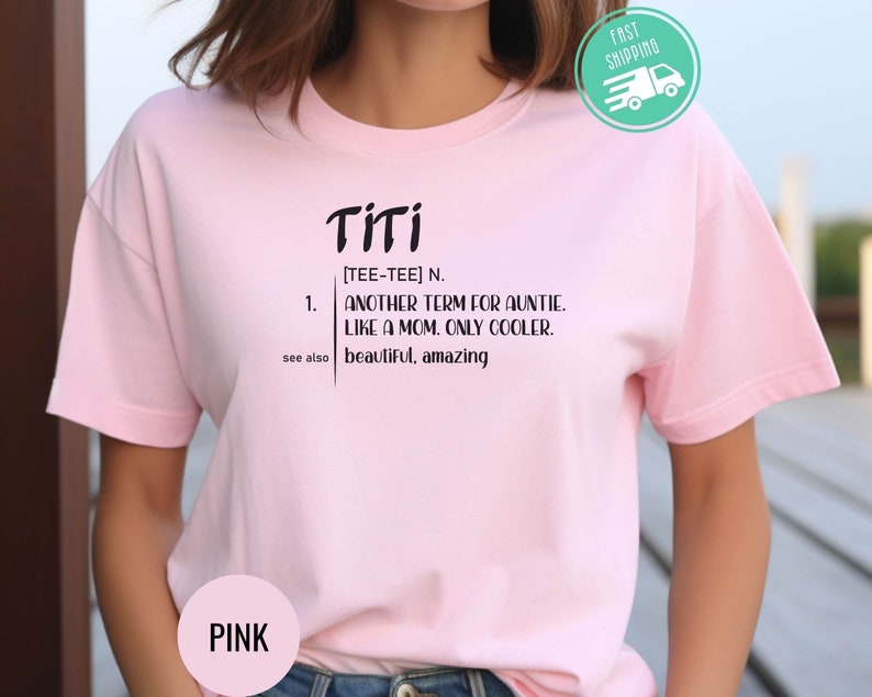 Titi Definition T-shirt, Like A Mom but Cooler, Aunt Gift Tee - Etsy