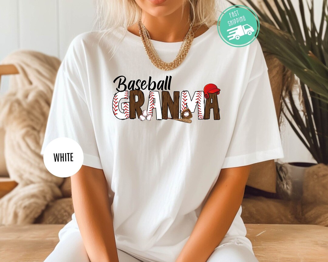 Baseball Grandma Shirt ,baseball Grandma Shirt, Cute Baseball Grandma ...