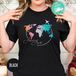 Traveler Shirt, Adventure Shirt, Travel Gift, Vacation Shirt, Travel ...