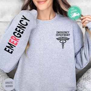 ER Sweatshirt, ER Nurse Sweatshirt, Emergency Department Sweatshirt ...