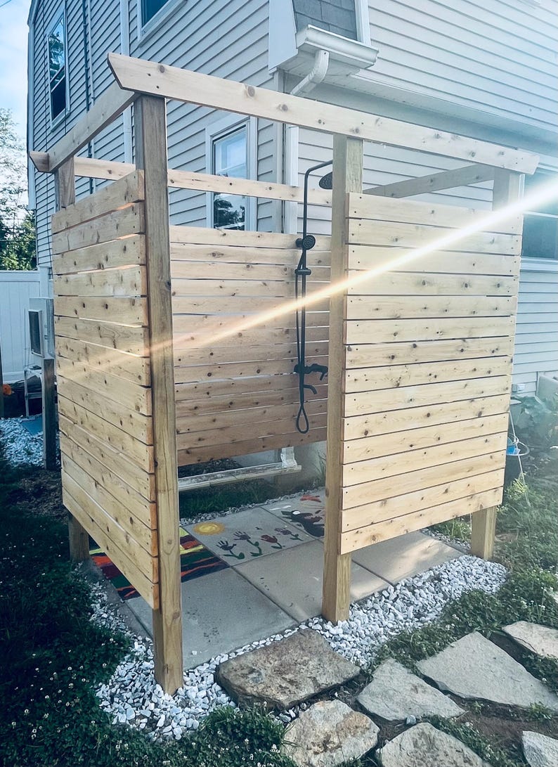 Outdoor Shower Plans/diy - Etsy
