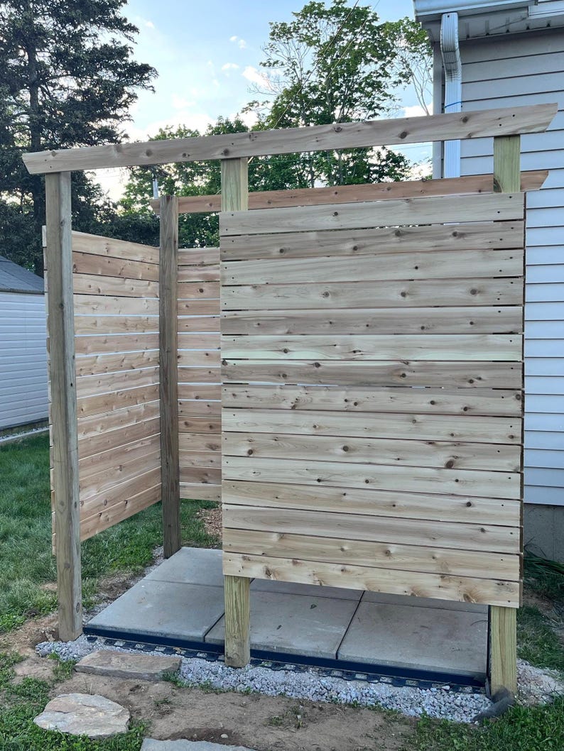 Outdoor Shower Plans/diy - Etsy