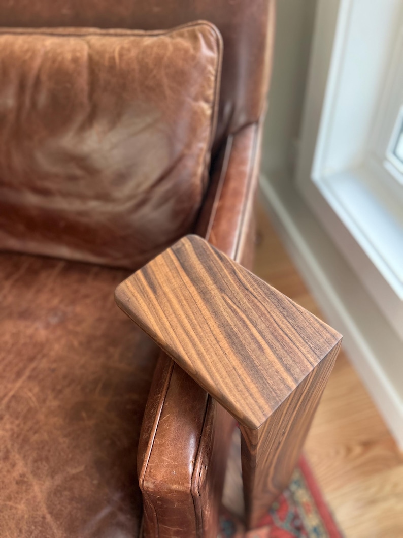 Mid Century Modern Narrow Side Table for Small Spaces, Handcrafted by ...