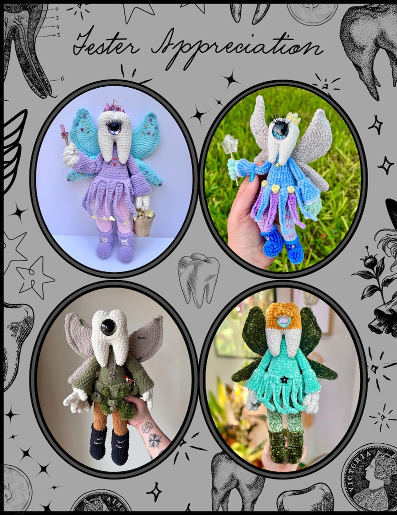 Torus the Tooth Fairy - Crochet Amigurumi/plushy *PATTERN* - Etsy UK