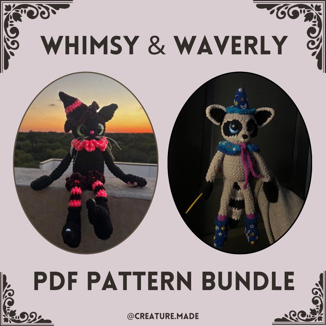 Whimsy & Waverly *PATTERN BUNDLE* - Crochet Amigurumi/plushy - Etsy