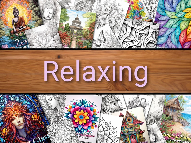 Whole Shop Coloring Page Book Bundle Adults Kids Instant Download ...