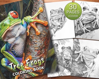 30 Roses Coloring Page Book Adults Kids Instant Download Grayscale ...
