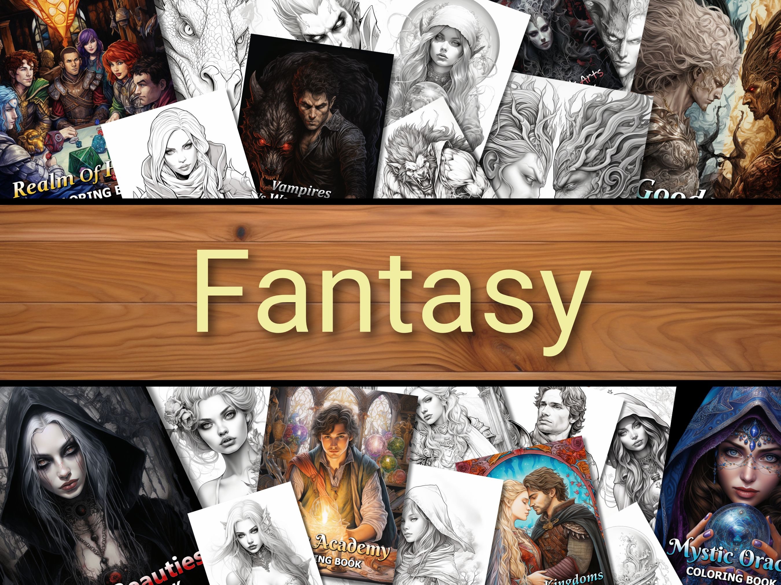 Whole Shop Coloring Page Book Bundle - Adults + Kids - Instant Download ...