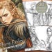 30 Elven Exiles Coloring Page Book - Adults + Kids - Instant Download ...