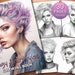 30 Edgy Hairstyles Coloring Page Book - Adults + Kids - Instant ...