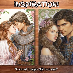30 Forbidden Love Coloring Page Book - Adults + Kids - Instant Download ...