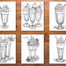 30 Milkshakes Coloring Page Book - Adults + Kids - Instant Download ...