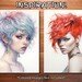 30 Edgy Hairstyles Coloring Page Book Adults Kids - Etsy