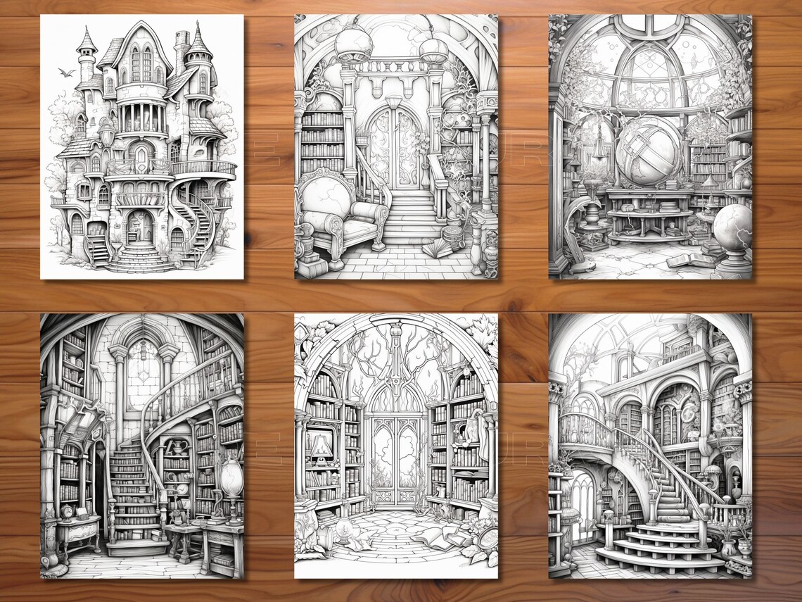 30 Lost Archives Coloring Page Book - Adults + Kids - Instant Download ...