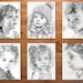 30 Toddler Portraits Coloring Page Book Adults Kids Instant Download ...