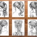 30 Ponytail Hairstyles Coloring Page Book - Adults + Kids - Instant ...
