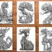 30 Mythical Topiary Coloring Page Book - Adults + Kids - Instant ...