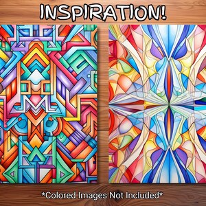 30 Abstract Wonders Coloring Page Book - Adults + Kids - Instant ...
