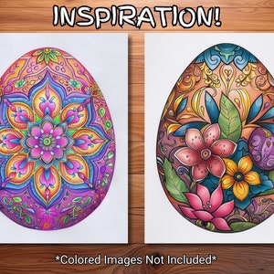 30 Easter Egg Mandalas Coloring Page Book - Adults + Kids - Instant ...