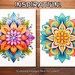 30 Flower Mandalas Coloring Page Book Adults Kids Instant Download ...