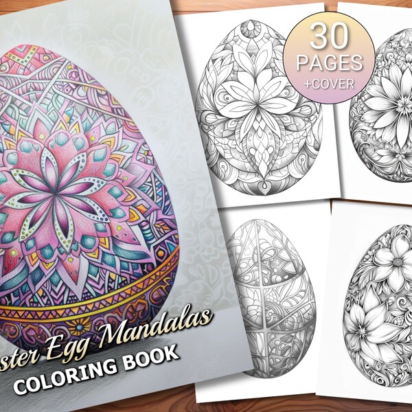 Mandala Easter Egg - Etsy