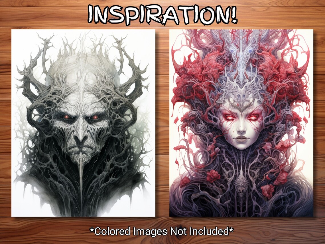 30 the Dark Arts Coloring Page Book - Adults + Kids - Instant Download ...