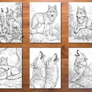 30 Midnight Howl Coloring Page Book - Adults + Kids - Instant Download ...