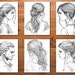 30 Ponytail Hairstyles Coloring Page Book - Adults + Kids - Instant ...