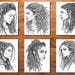 30 Dreadlock Hairstyles Coloring Page Book Adults Kids Instant Download ...