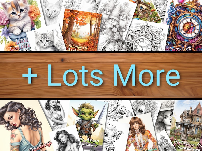 Whole Shop Coloring Page Book Bundle Adults Kids Instant Download ...