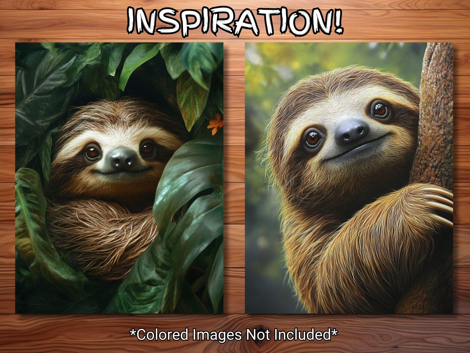 30 Sloth Coloring Page Book - Adults + Kids - Instant Download ...