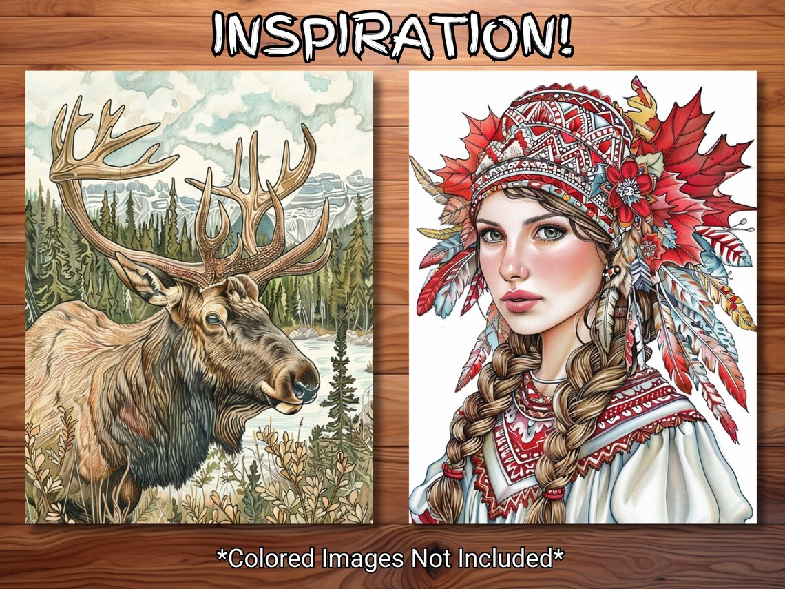 30 Canada Day Coloring Page Book - Adults + Kids - Instant Download ...