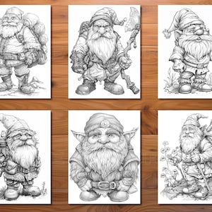30 Dwarf Adventures Coloring Page Book - Adults + Kids - Instant ...