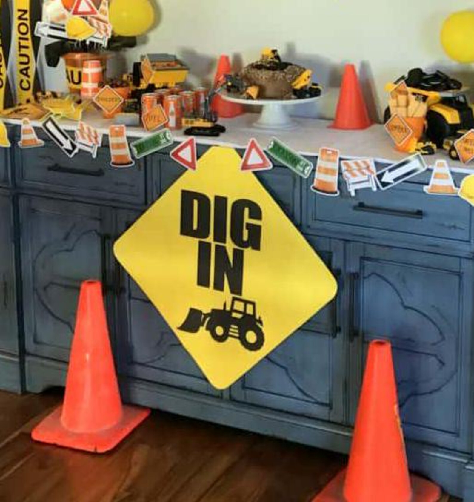 Construction Birthday Coloring Sheet, Digger Activity Sheet, Printable ...