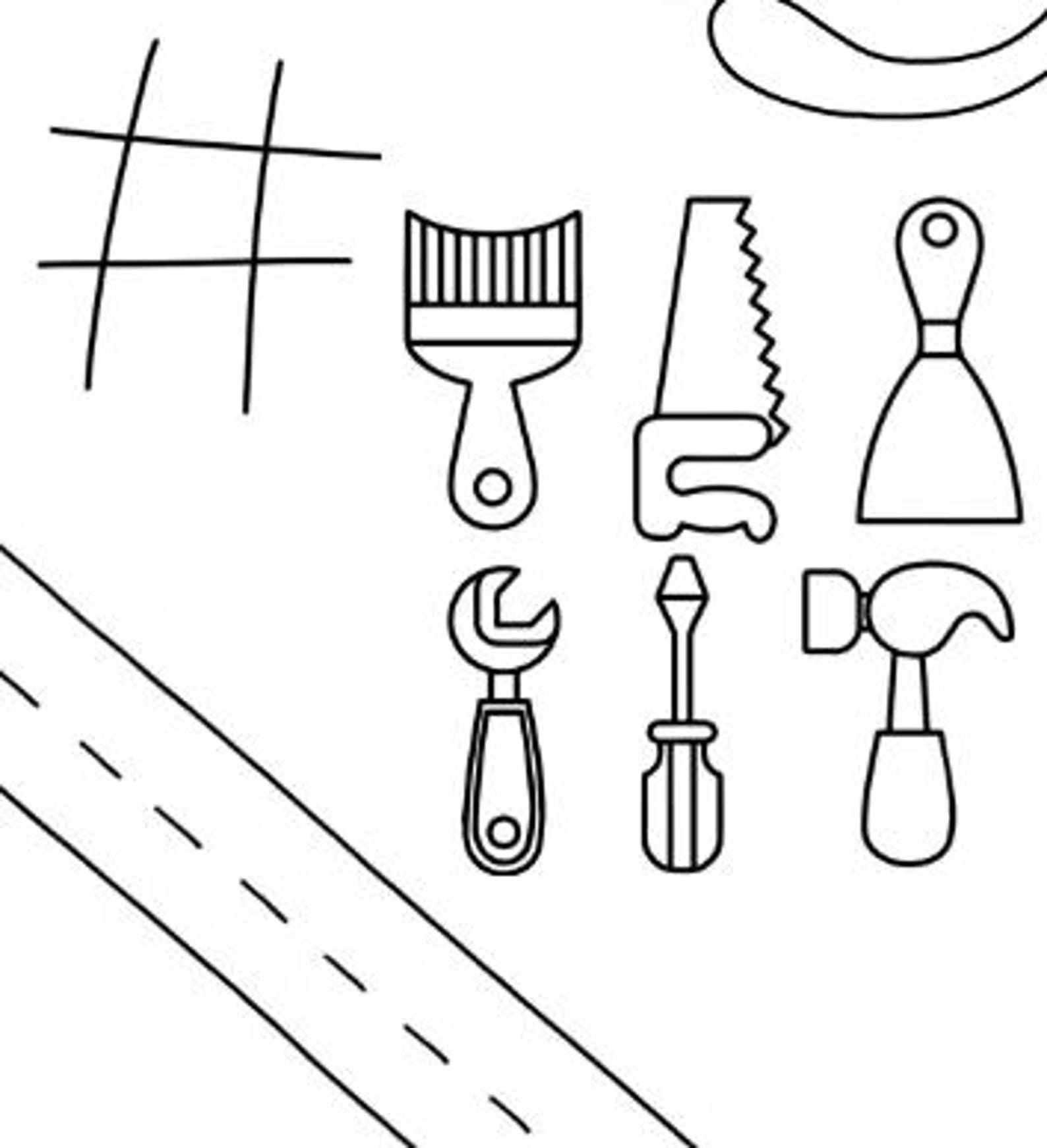 Construction Birthday Coloring Sheet, Digger Activity Sheet, Printable ...