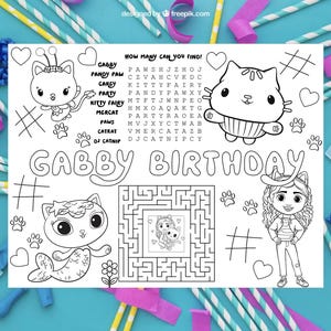 Gabby's Dollhouse Coloring Sheet, Gabby Activity Sheet, Printable Gabby ...