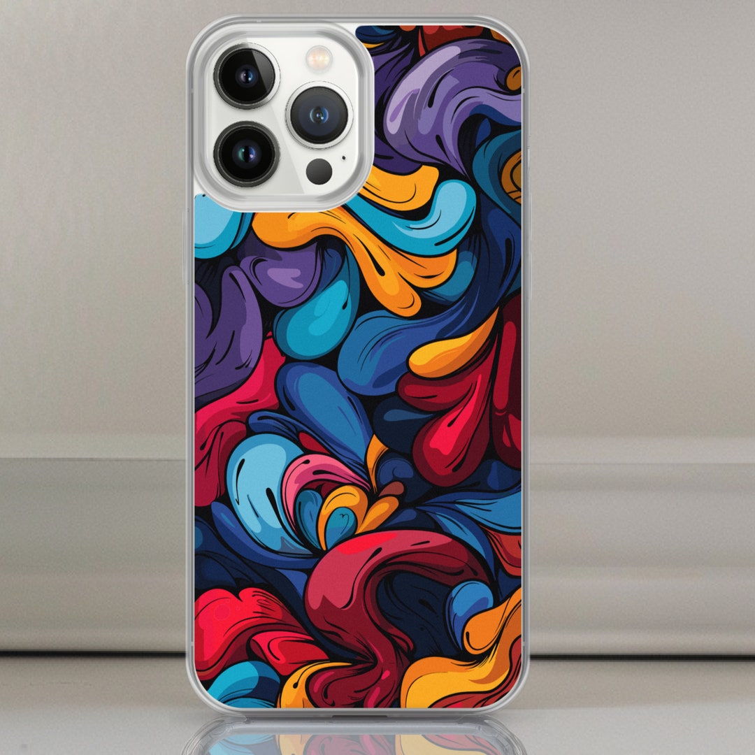 Abstract Art iPhone 13 Case: Colorful Graphic Design - Etsy